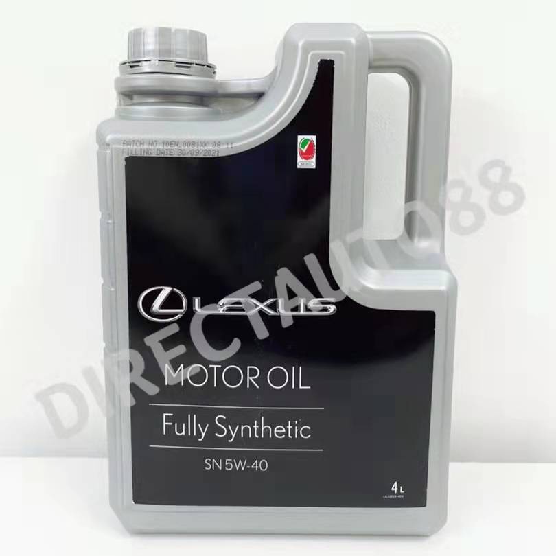 NEW PACKAGING LEXUS 5W40 SN FULLY SYNTHETIC ENGINE OIL (4L) | Shopee Malaysia