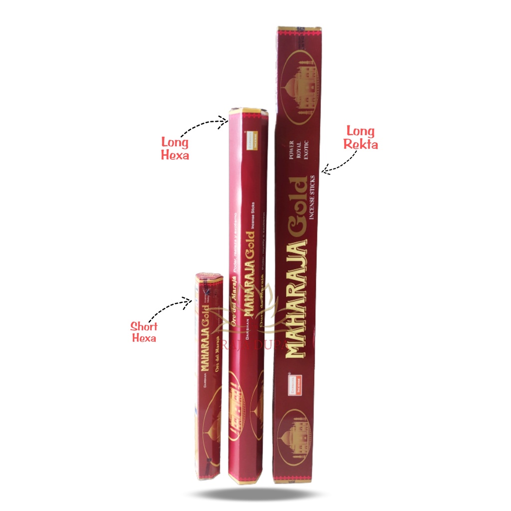 Darshan Rekta Maharaja Gold 3s Indian Hio Fragrance Stick Incense 50cm ...
