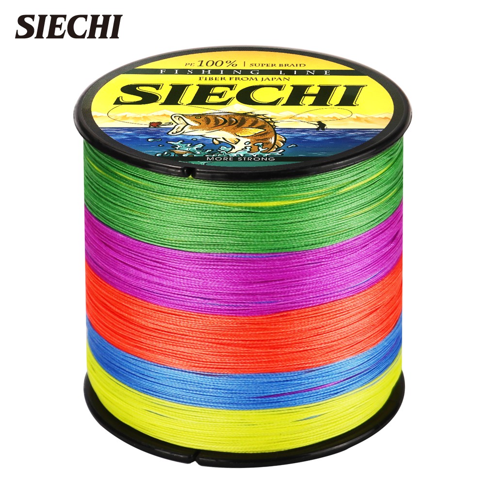 Tali Pancing Line SIECHI 4 Braided Fishing Line Braided PE 4X 100M 300M ...