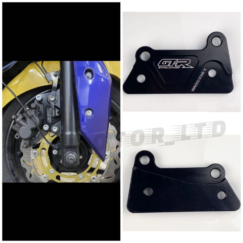 YAMAHA XMAX FRONT DISC CALIPER BRACKET 300MM XMAX 250-300 DISC DEPAN ...