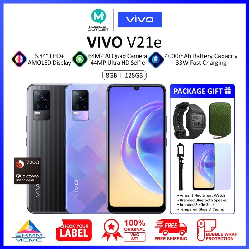 Vivo V21e 8GB/128GB (Original Vivo Msia) | Shopee Malaysia