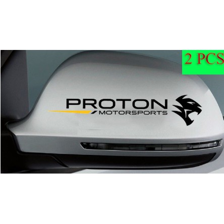 2 Pcs Proton Motorsports Side Mirror Stickers Decals | Shopee Malaysia