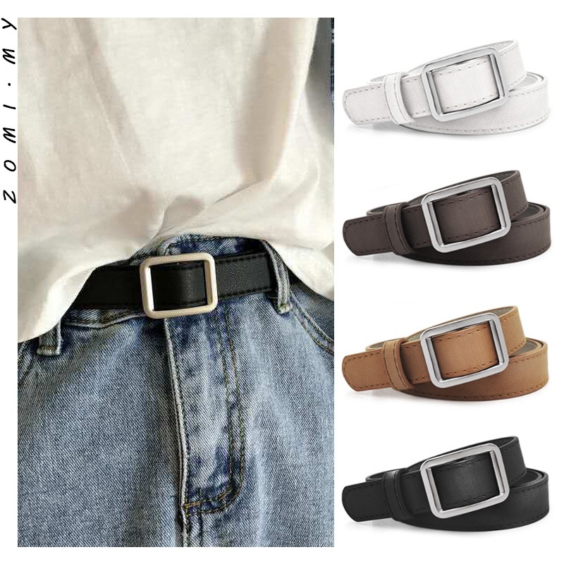 [ZOMI] 105CM Fashion Nonporous Square Buckle Versatile Wild Leather ...