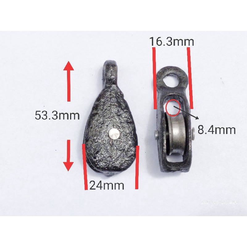 Single Sheave Cast Iron Steel Pulley Bearing Lifting Block /Takal Besi ...