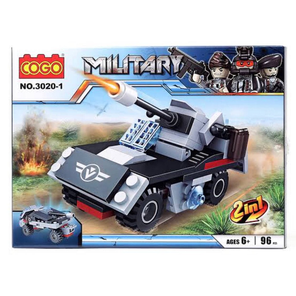 COGO MILITARY BRICKS 2 IN 1-BRICKS BLOCKS MILITARY SOLDIERS | Shopee ...