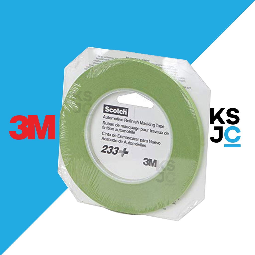 3M Scotch 233+ Refinishing Masking Tape(3mm/6mm/12mm/18mm/24mm/48mm x 55m) | Shopee Malaysia
