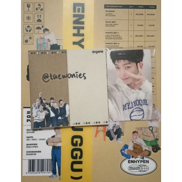 RPC GGU GGU PACKAGE ENHYPEN SUNOO | Shopee Malaysia