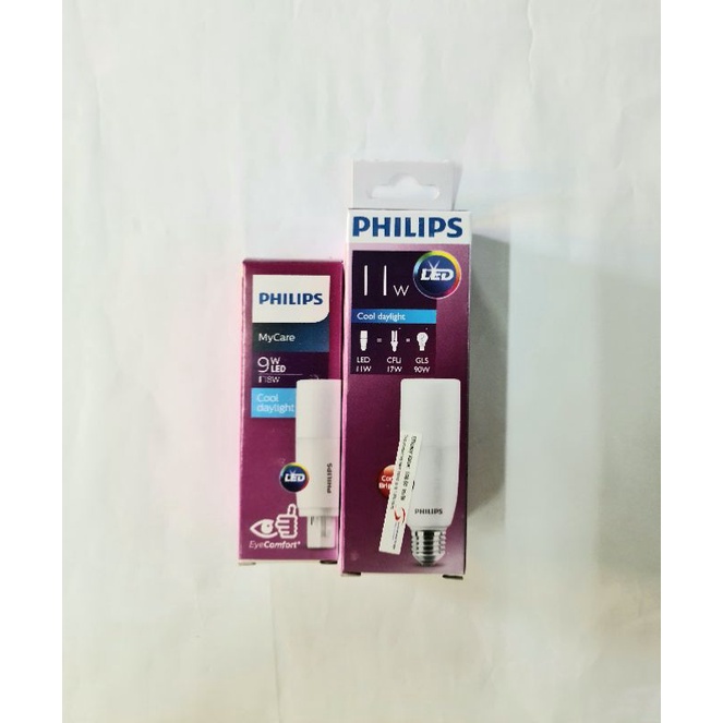 PHILIPS PLC/E27 LED COOL DAYLIGHT 9W/11W STICK /LAMPU LED PHILIPS ...