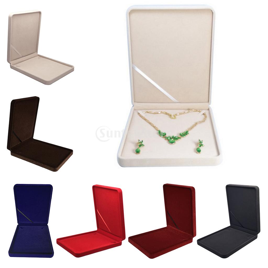 Devoko [chiwanjibaMY] Soft Jewelry Necklace Box Case with Lid Storage ...