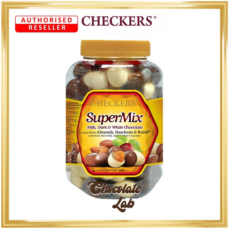 Checkers Chocolate Jar - ALMOND/HAZELNUT/RAISIN/ASSORTMENT/GREEN TEA ...