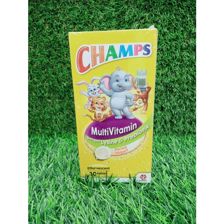 CHAMPS MULTIVITAMIN PLUS LYSINE & PREBIOTICS - EFFERVESCENT TABLETS 30 ...