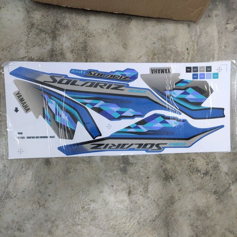 Stiker sticker body stripe cover set (3) yamaha ego solariz solaris ...