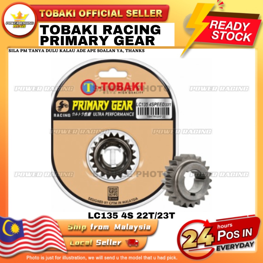 TOBAKI RACING GEAR PRIMARY DRIVE ORI RXZ/ Y125Z/ LC135 5S/ Y15ZR/ FZ150 ...