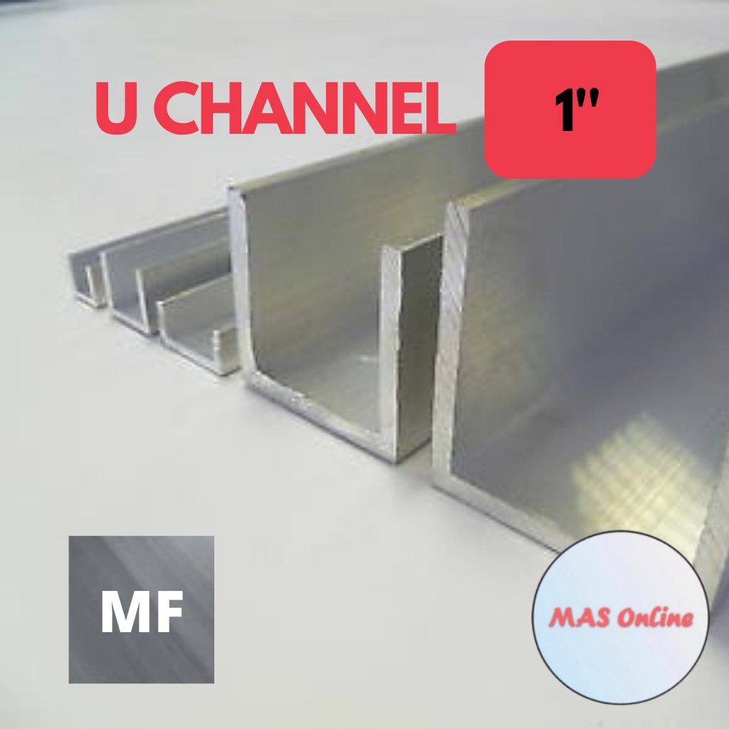 6/8'', 1'' Aluminium U Channel Equal Channel Bar U Shape Bar Aluminium ...