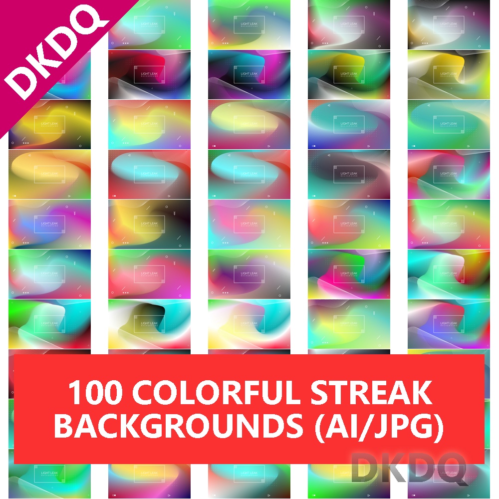 👾 100 Colorful Streaks Background ATHENA0021 Template Abstract Modern ...