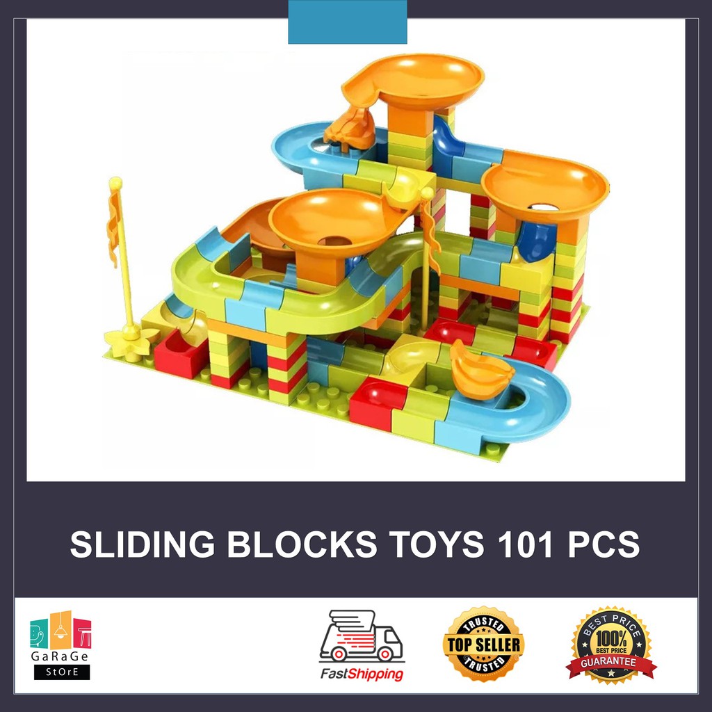 101 pcs Slide building block big size ball sliding block kid Toys ...