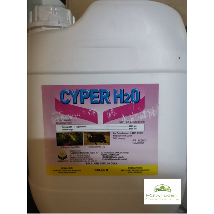 (+-20lit) Racun serangga Cyper H20 cypermetrin 20.0%w/w | Shopee Malaysia