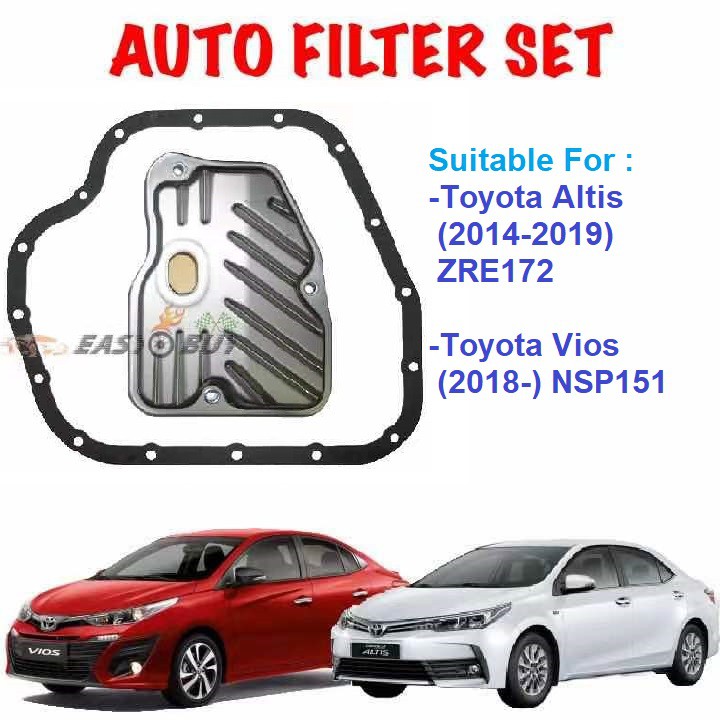 ATF Auto Transmission Filter Toyota Altis 2014-2019 ZRE172 & Toyota ...