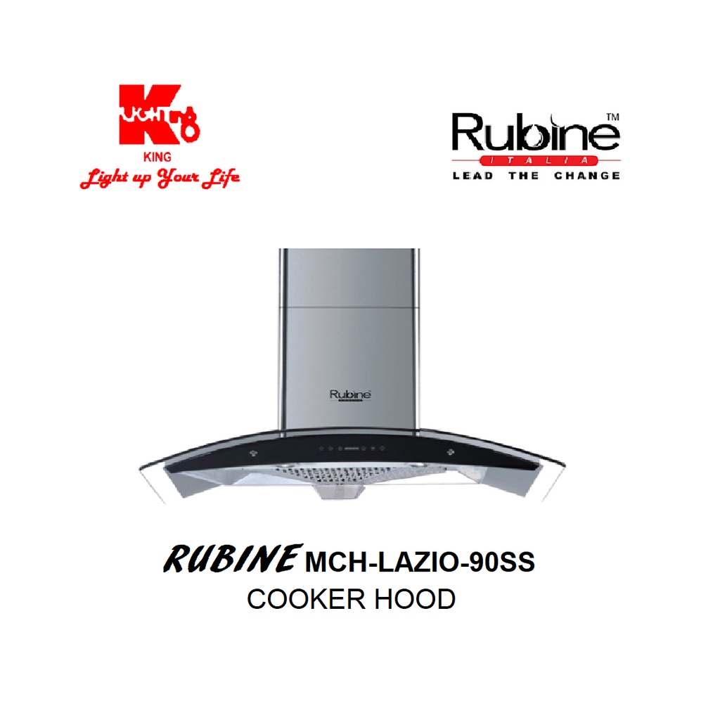 READY STOCK - RUBINE MCH-LAZIO-90SS COOKER HOOD | Shopee Malaysia