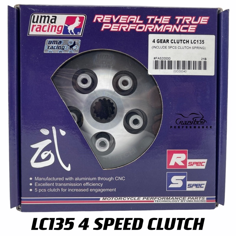 UMA RACING HYPER CLUTCH+CLUTCH PLATE Y15ZR LC135 4S AUTO/CLUTCH LC135 5S EX5 RS150 RSX Y16ZR 100 ...