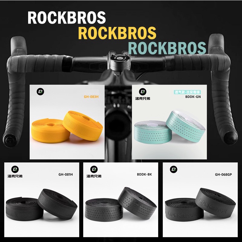 Rockbros A Pair Of Roadbike Bike Bartape Bar Tape Dropbar Racing ...