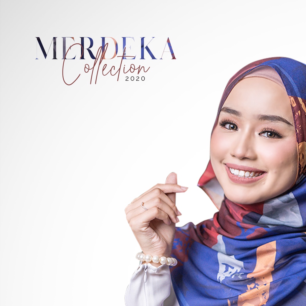 Tudung Bawal Hermanas Merdeka (Free brooch merdeka) | Shopee Malaysia