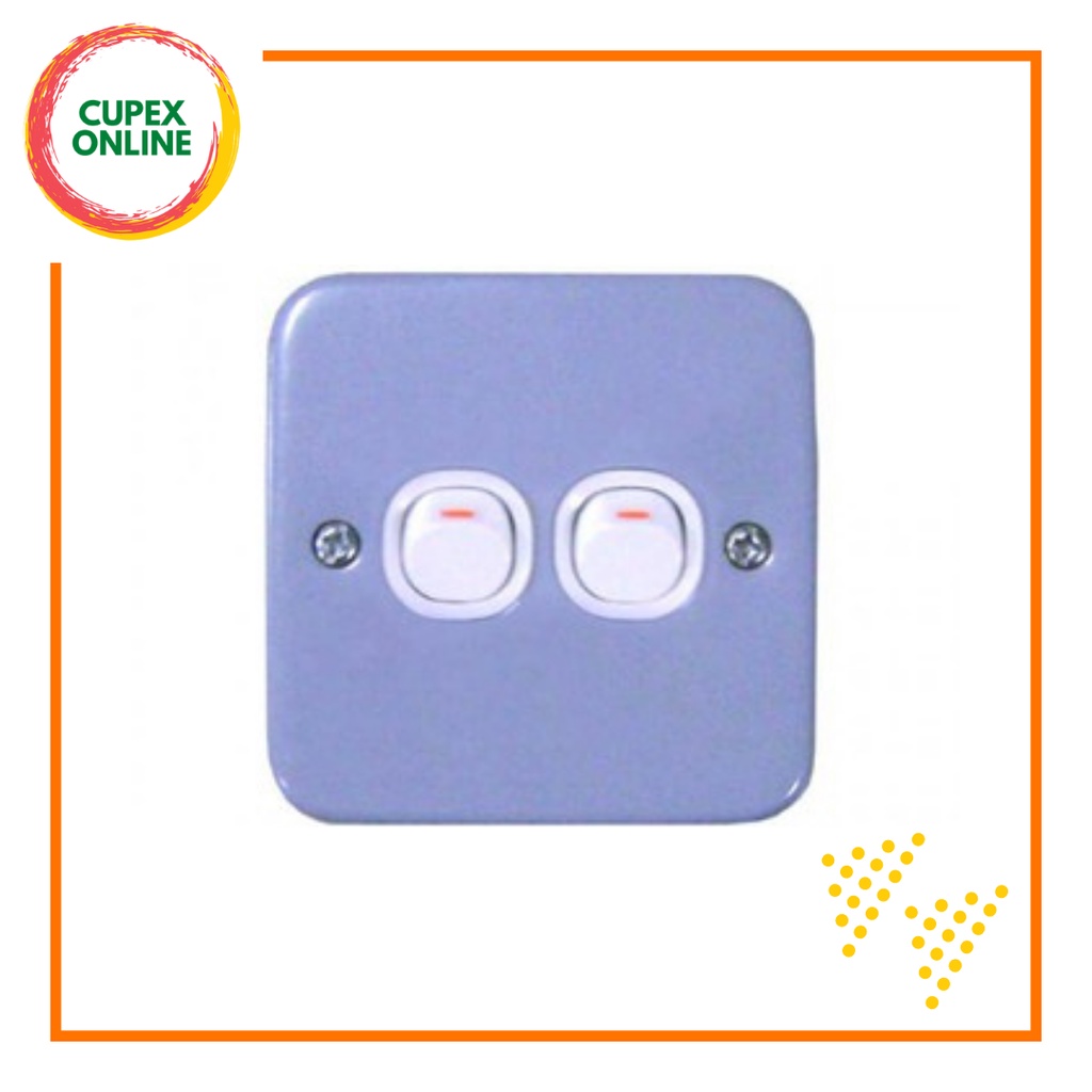 Schneider Electric ESM Metal Clad Series 10A 2G 1W Switch (cupex ...