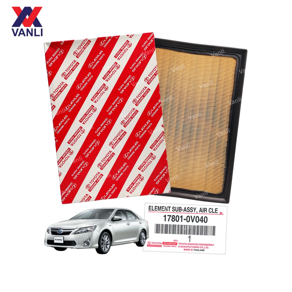 Toyota Air Filter for Toyota Camry ASV51 2.0cc / AVV50 2.8cc Hybrid ...