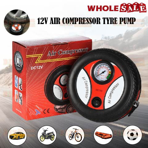 260PSI Auto Car Electric Tire Inflator Pump Air Pressure Compressor 12V ...