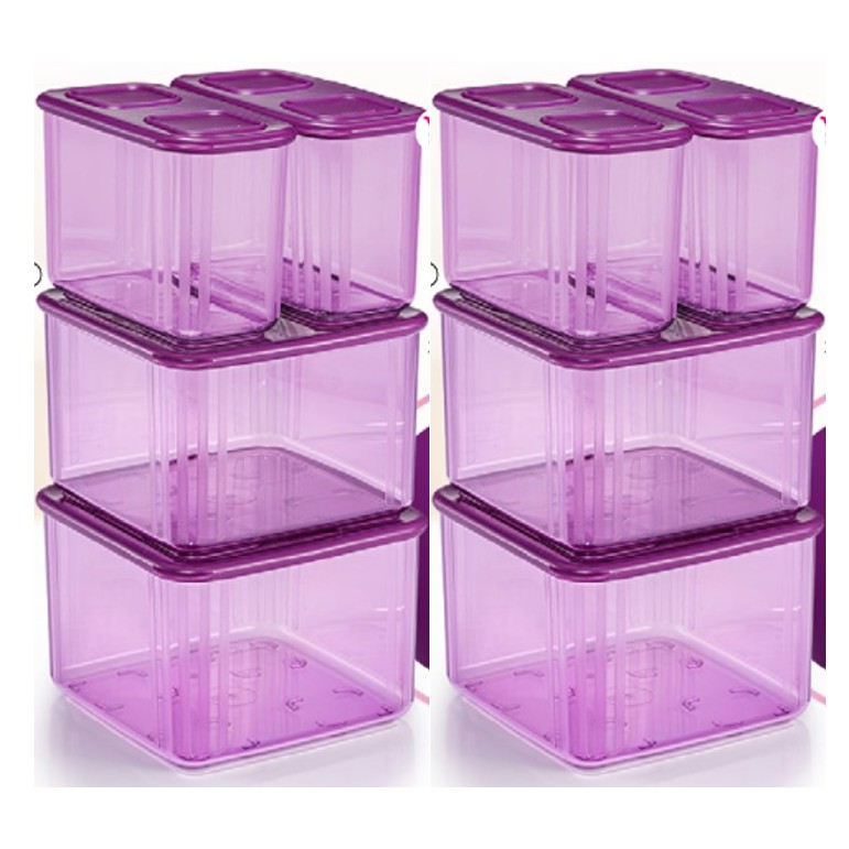 Tupperware Fresh N Clear Tall set / Clearmate / 715ml / 1.62L | Shopee ...