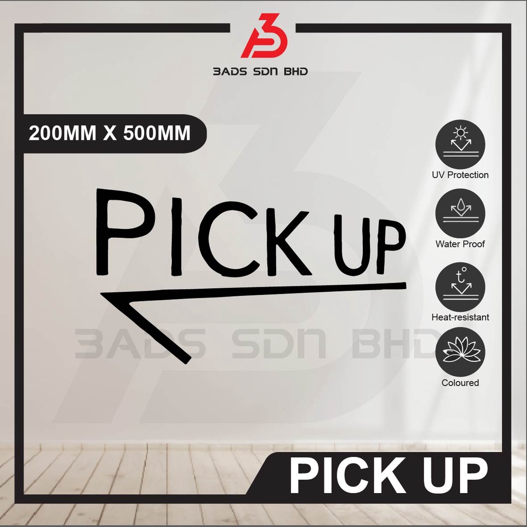 Pick Up Wording Signage, Restaurant 3D Signage, Cafe 3D Signage - 3D ...