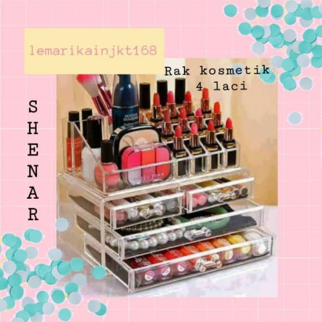 Acrylic Cosmetic Rack/Glass Cosmetic Rack -!!) | Shopee Malaysia