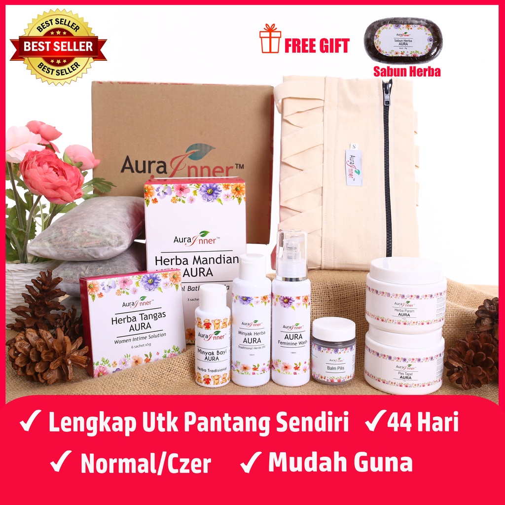 Set Pantang Ibu Bersalin Lengkap 44 Hari Normal/Czer Maternity ...