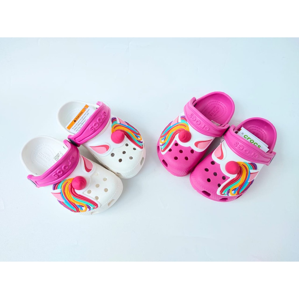 Crocs Unicorn Horn Clog LED and Non LED Sandals Children's Rubber ...