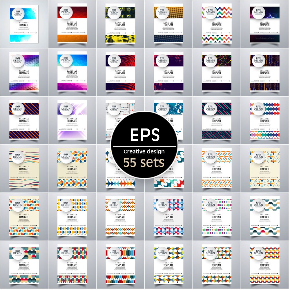 Graphic Design Template Bundle Pack / Corporate Design / Booklet Cover ...