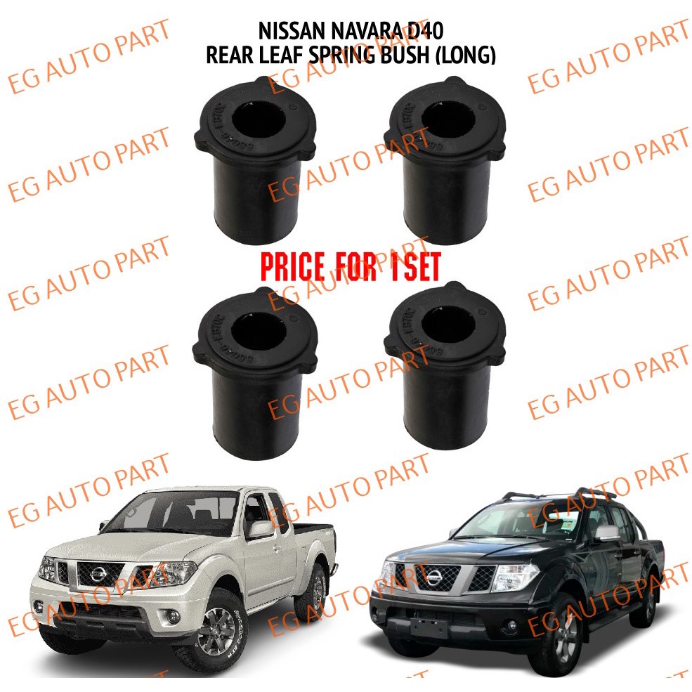 (PREMIUM QUALITY) REAR LEAF SPRING BUSH LONG/SHORT NISSAN NAVARA D40 ...
