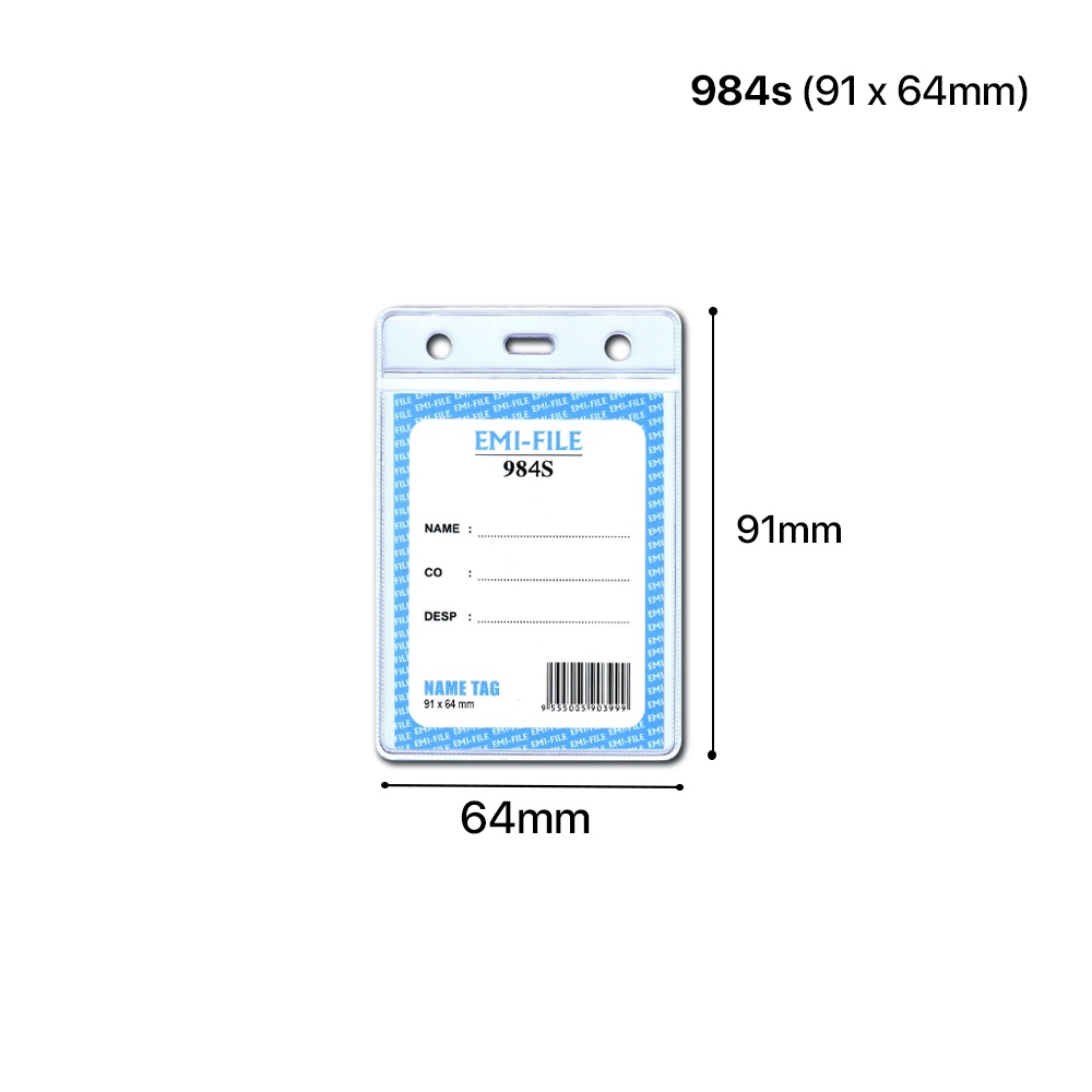 Emi-File | Name Tag | Emi-File Name Tag (Potrait / Landscape) | Shopee ...