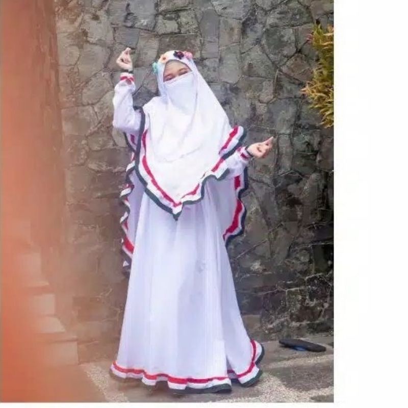 PUTIH Po SET Palestinian Robe RUFFLE REMPEL Tille0Cod Palestinian Robe ...