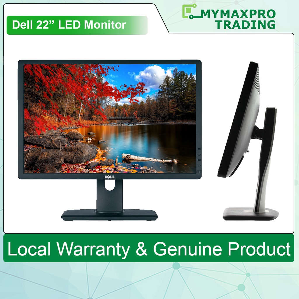 Dell P2213 22" LED Monitor 1680 x 1050 HD VGA DisplayPort (Refurbished ...