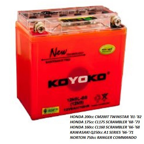 KOYOKO MOTORCYCLE BATTERY 12N9L-BS (12N9) 12V9AH/10HR | Shopee Malaysia