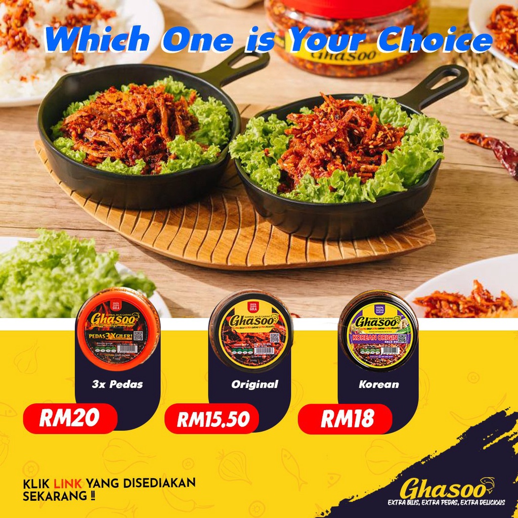 🔥🔥🔥 Ghasoo : Sambal Bilis Garing 140g. 100% Tanpa Gula. EXTRA Bilis, EXTRA Garing, EXTRA ...