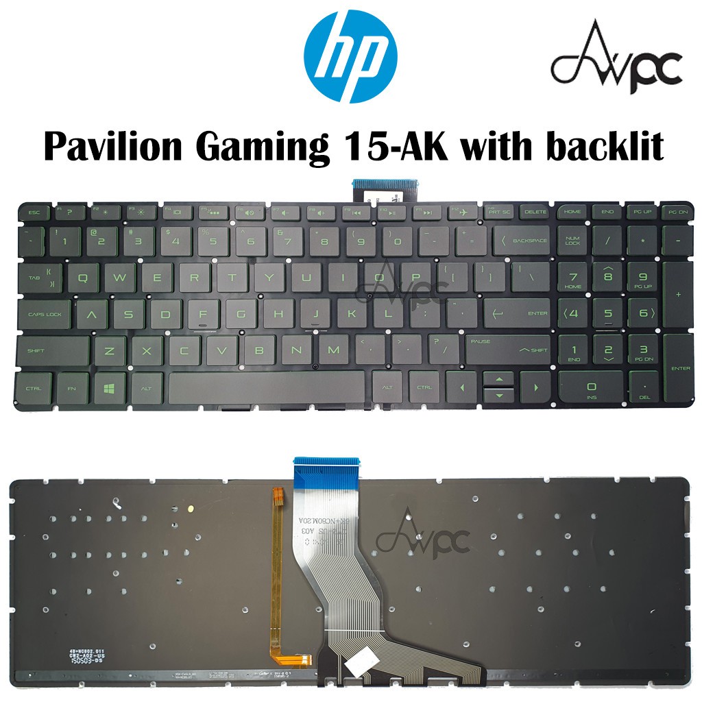 HP Pavilion Gaming 15-AK Series 15-ak003ng 15-ak056sa 15-ak110na BACKLIT LAPTOP KEYBOARD ...