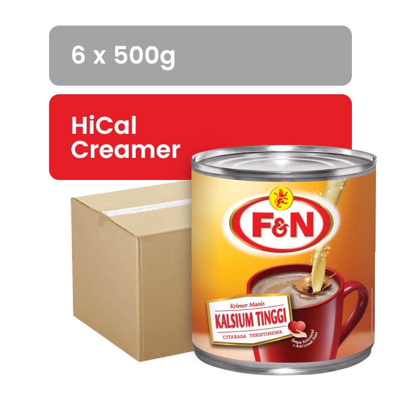 F&N Hi Cal Sweetened Creamer 500g X 6 | Shopee Malaysia