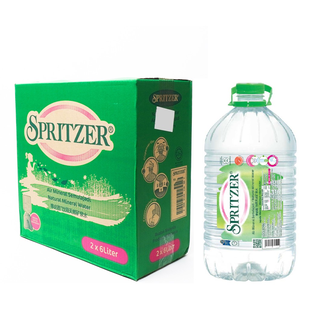 [ READY STOCK ] SPRITZER MINERAL WATER 6L x 2 | Shopee Malaysia