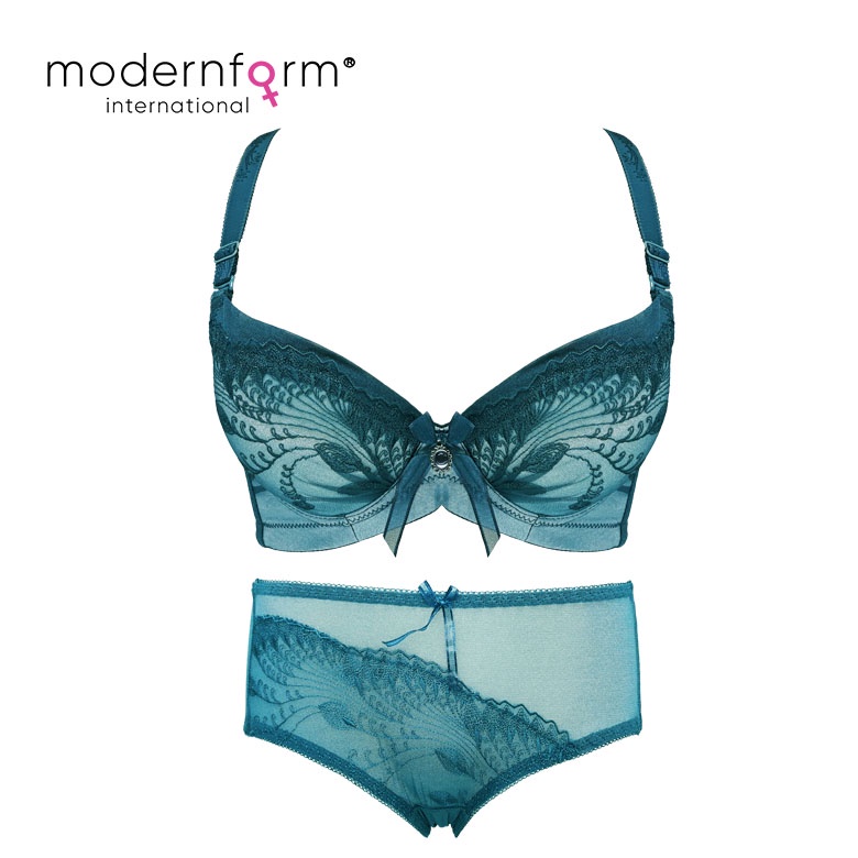 Modernform P1179C (A032+K032) Soft Padded Bra Set Cup A Push Up Style with Matching Panties in ...