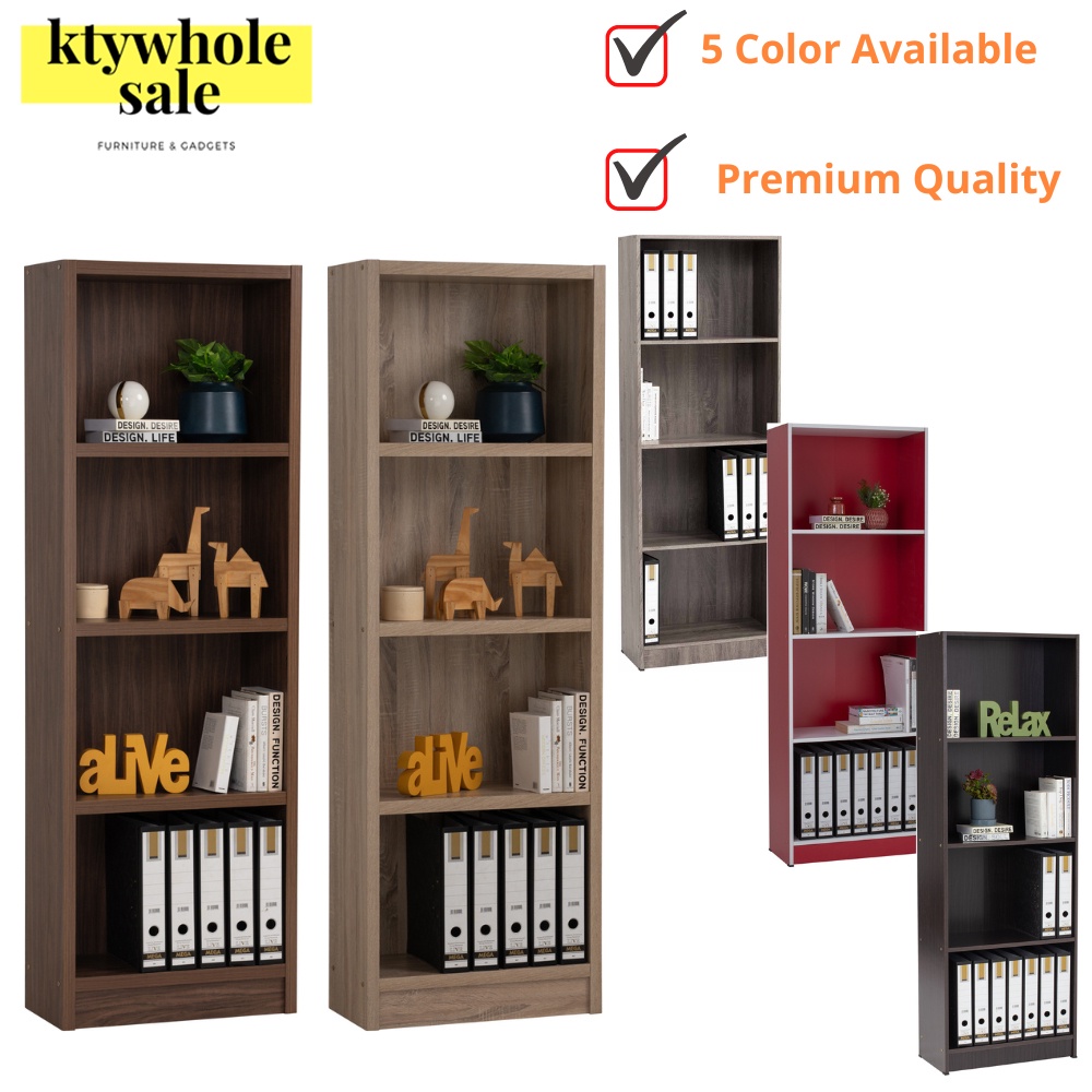 KTY 4-Tier kabinet buku File Cabinet book Rack Buku storage office ...