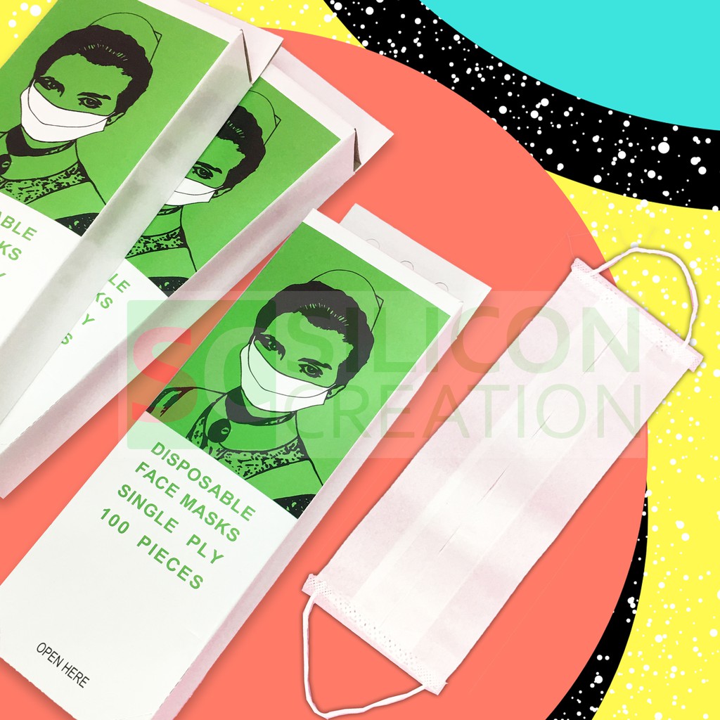 [🔥READY STOCK🔥] 1PLY Paper Face Mask Disposable 100 PCS PER PACK ...