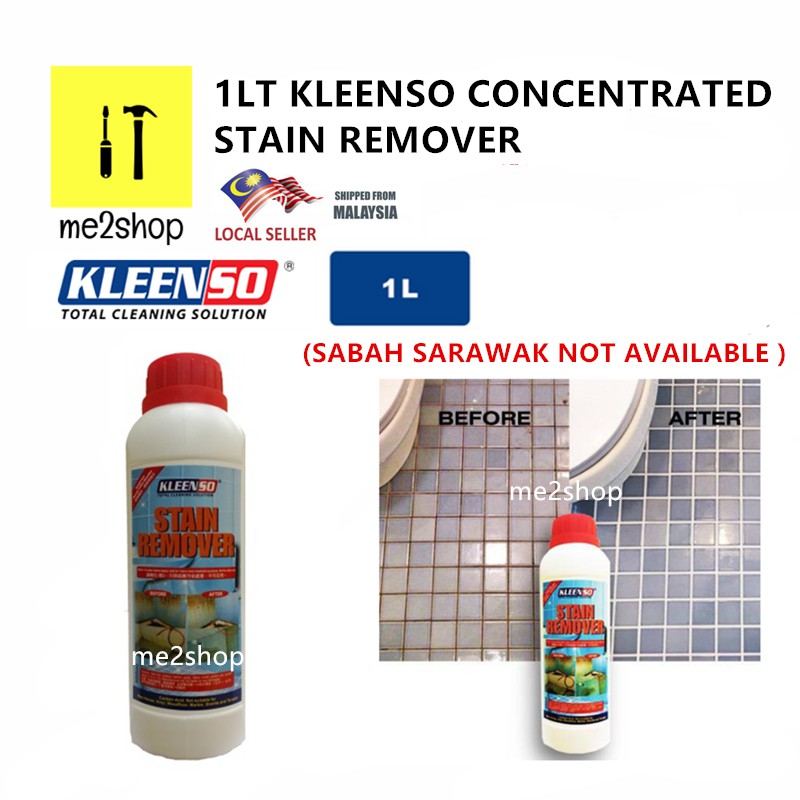 1LT KLEENSO CONCENTRATED STAIN REMOVER FOR MOSAIC & TOILET | Shopee ...