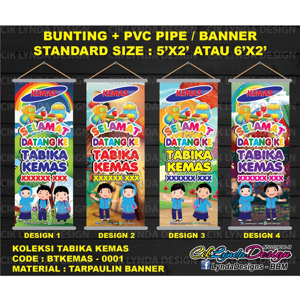 PRE-ORDER - BUNTING + PVC PIPE - SLMT DTG KE TABIKA KEMAS | Shopee Malaysia