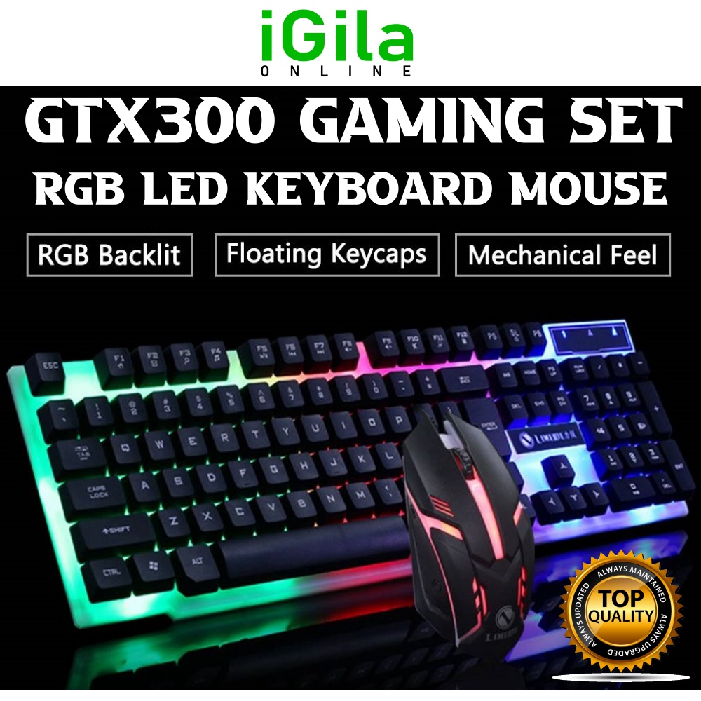 G21 / G21B RGB GAMING KEYBOARD wired USB luminous gaming keyboard mouse ...